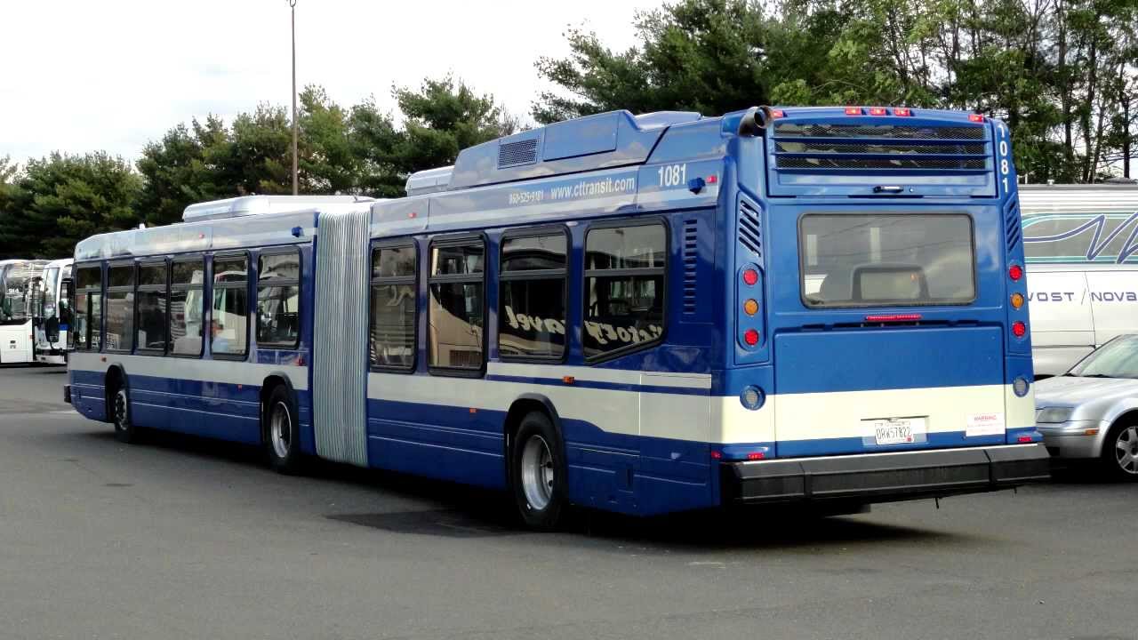 Connecticut Transit - 2011 Nova Bus LFS Artic HEV #1081 - YouTube