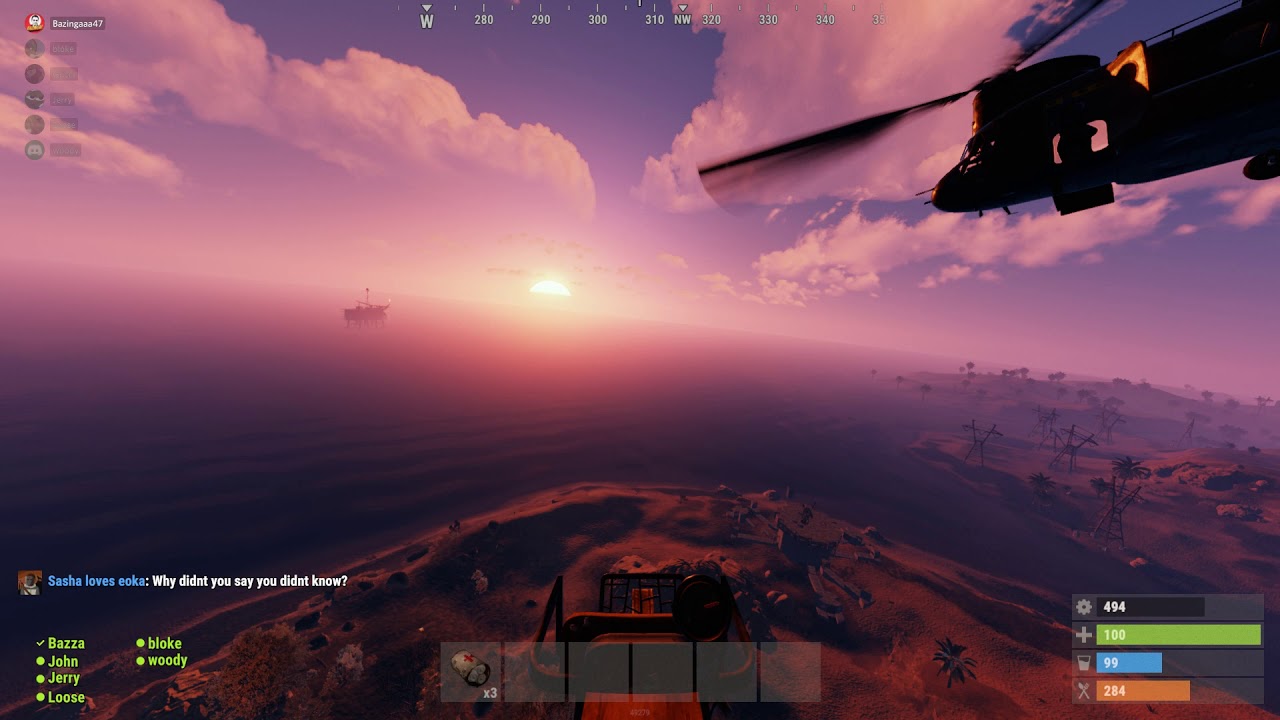 How to take down chinook heli in rust - YouTube