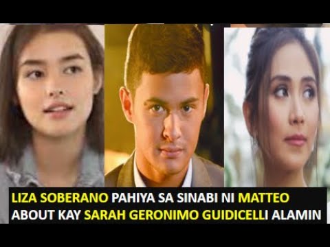MATTEO GUDICELLI BINARA SI LIZA SOBERANO SA ISSUE NG PAGIGING MATAPANG SARAH MAS HIGIT NA MATAPANG