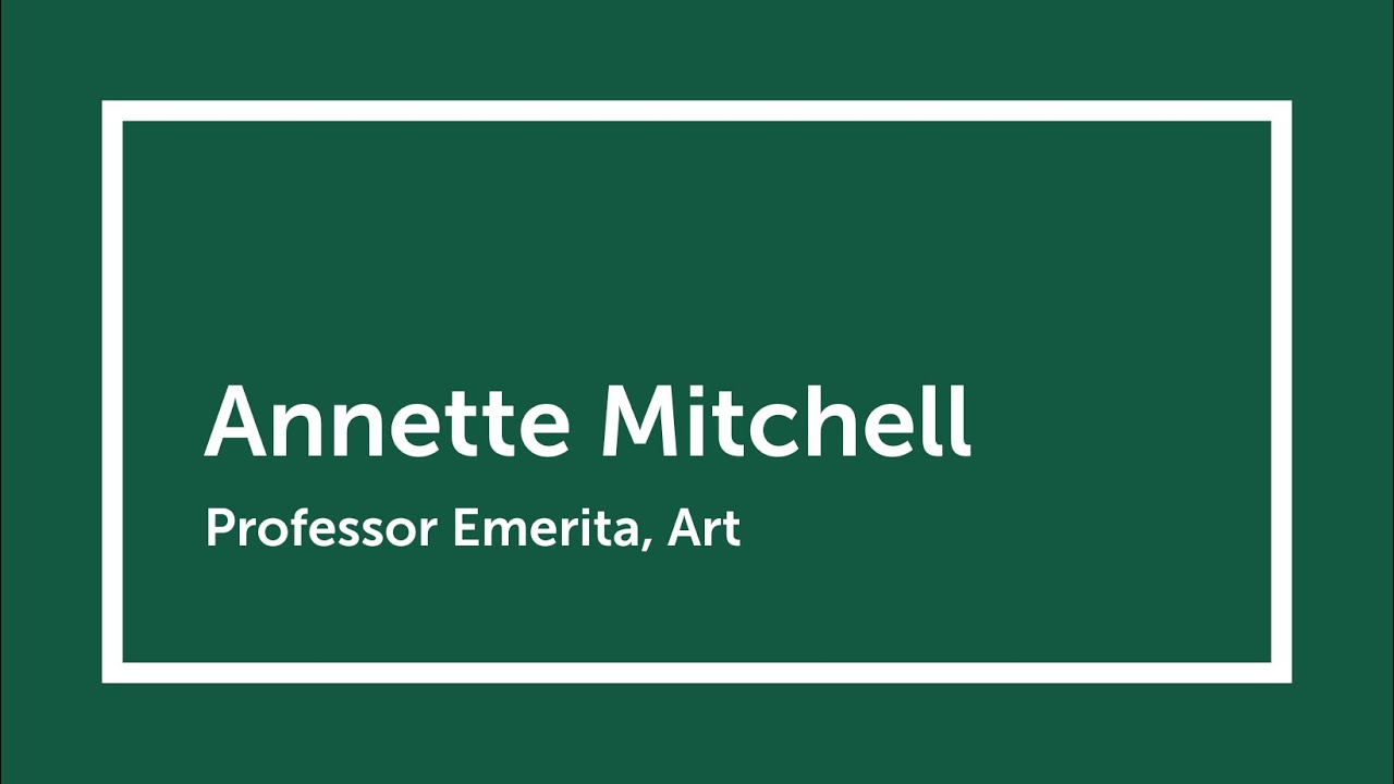 Annette Mitchell, Professor Emerita - YouTube