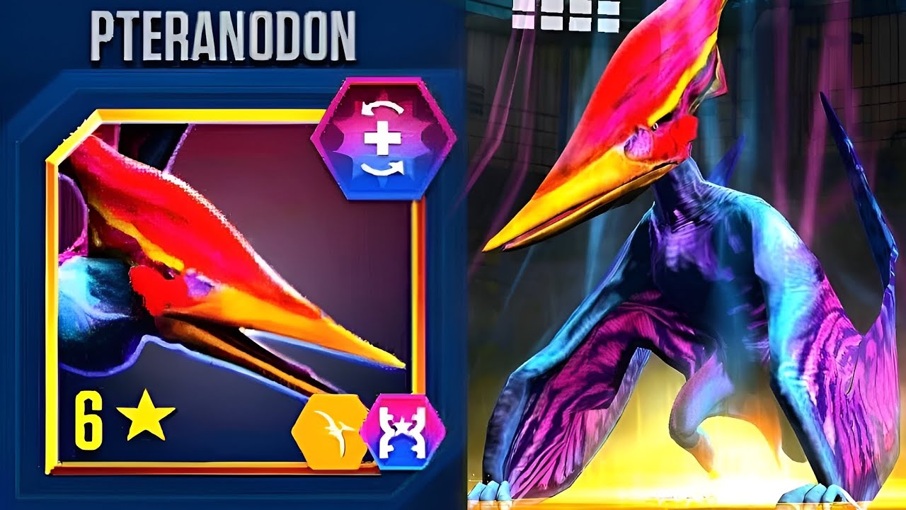 NEW UPGRADE PTERANODON COMPLETE 6 STARS | JURASSIC WORLD THE GAME - YouTube