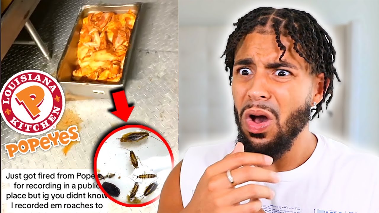 POPEYES EMPLOYEE EXPOSES ROACH INFESTED POPEYES FOOD! REACTION! - YouTube