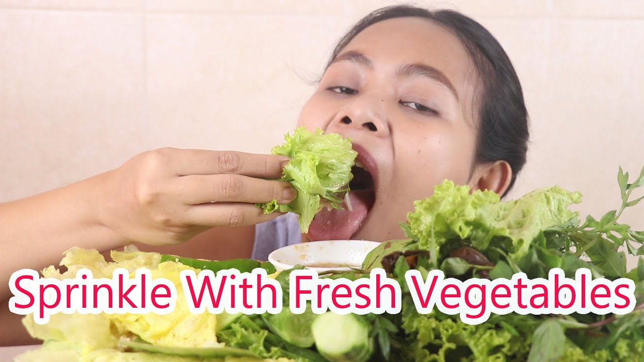 Sprinkle with fresh vegetables - YouTube