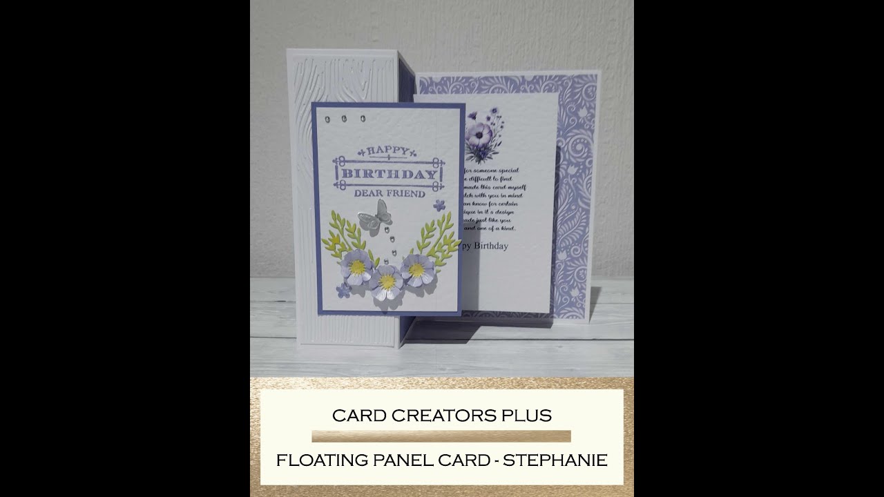 Card Creators Plus - Floating Panel Card - With Stephanie - YouTube