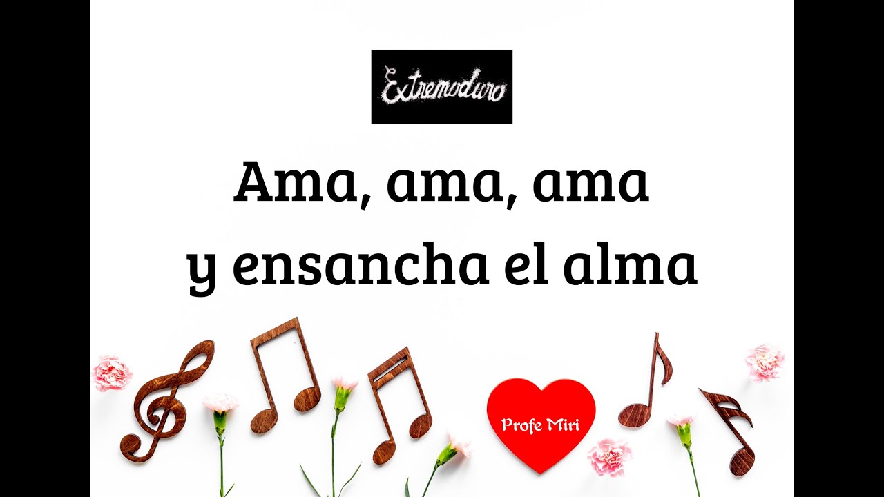 Ama, ama, ama y ensancha el alma ‐ Versión Karaoke - YouTube