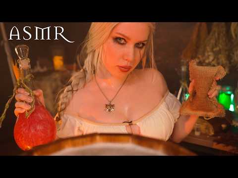 ASMR 🌿❤️ Ciri’s Healing Bath with Witcher Potions 🧪 Total Reboot 🍃 Herbalist's hut