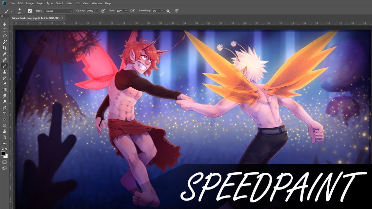 [BNHA/MHA Speedpaint] Kiribaku Fairies - YouTube