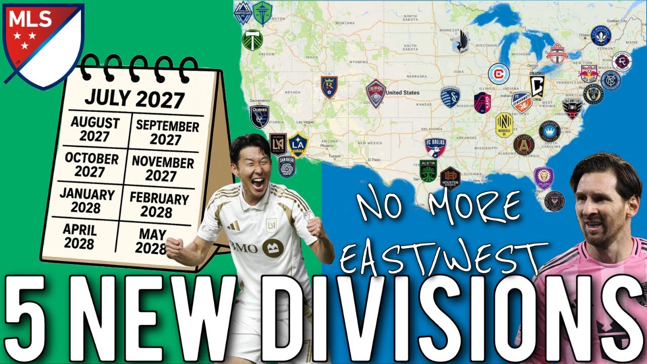 Explaining The New MLS Divisions - YouTube