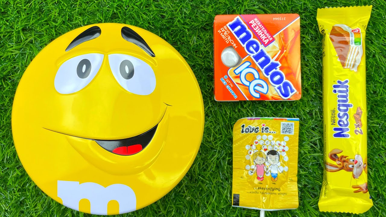 Satisfying Video | Unpacking and Mixing Rainbow Candy in 1 M&M'S Boxes ...