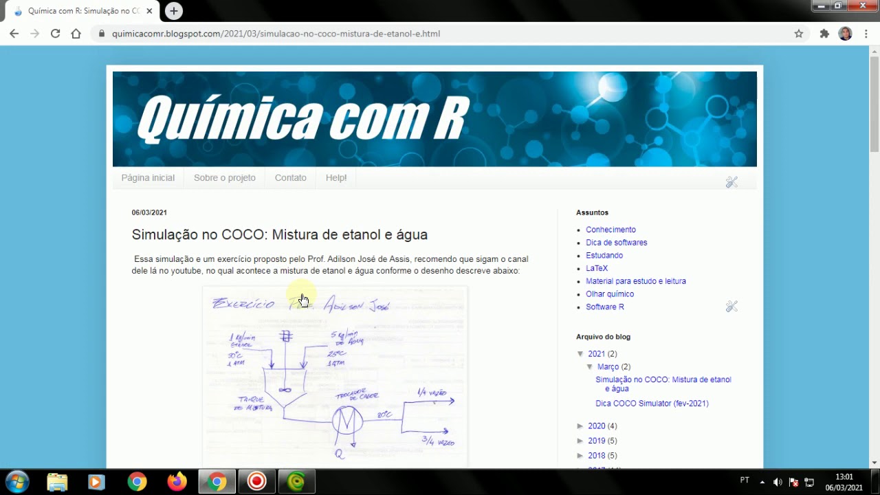 COCO Simulator: Mistura etanol água - YouTube