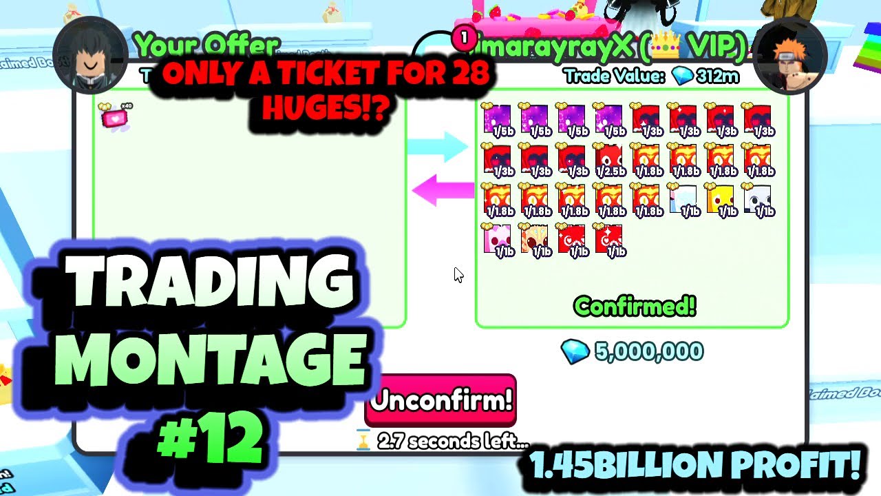 Trading Montage #12 | * DAY 12 *💎MASSIVE 1.45B PROFIT💎ZERO TO TITANIC💎 ...