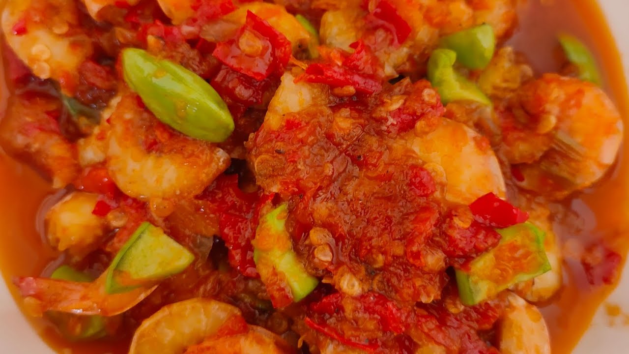 Resep Udang mini balado pete || ala anak kost - YouTube