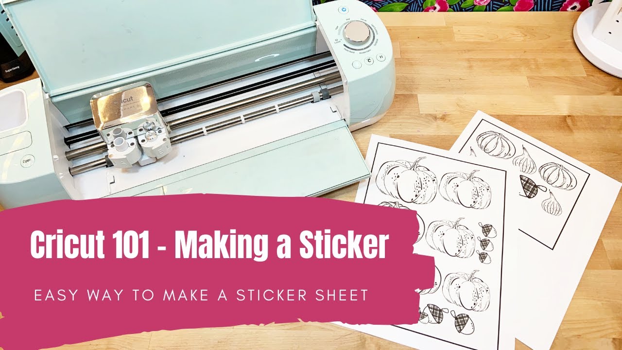 Cricut 101 - How to Make a Sticker - YouTube