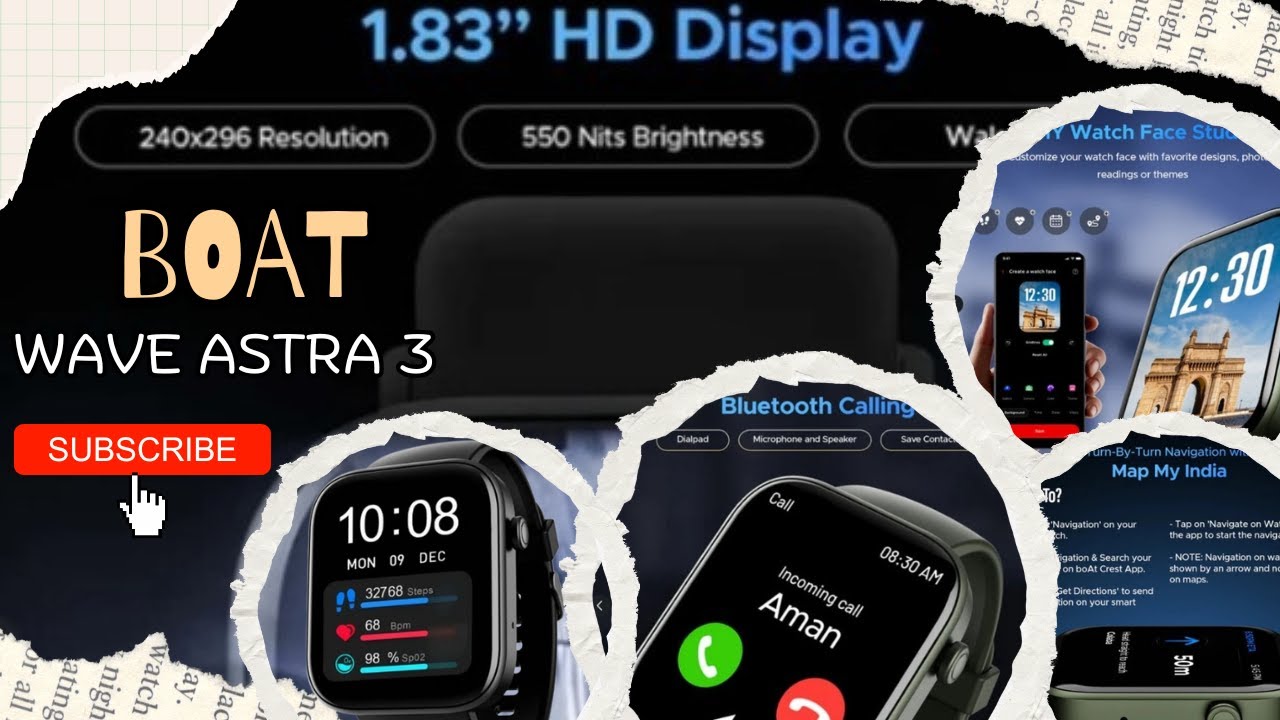 boAt Wave Astra 3 smartwatch ⌚ - YouTube