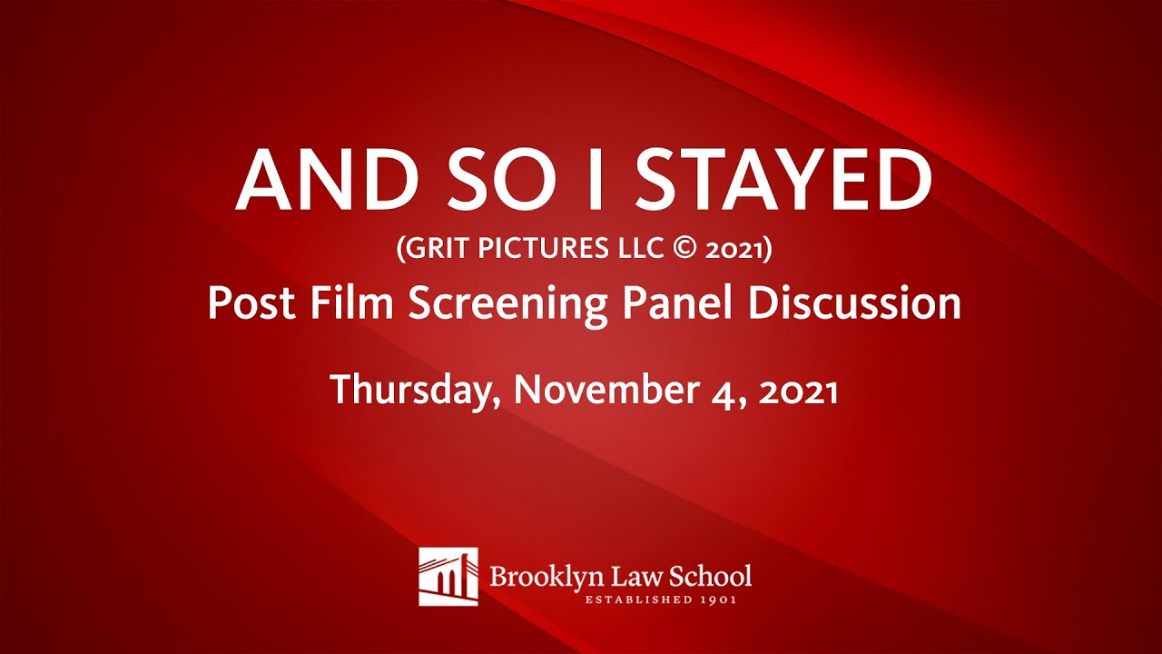 AND SO I STAYED Post Film Screening Panel Discussion - YouTube