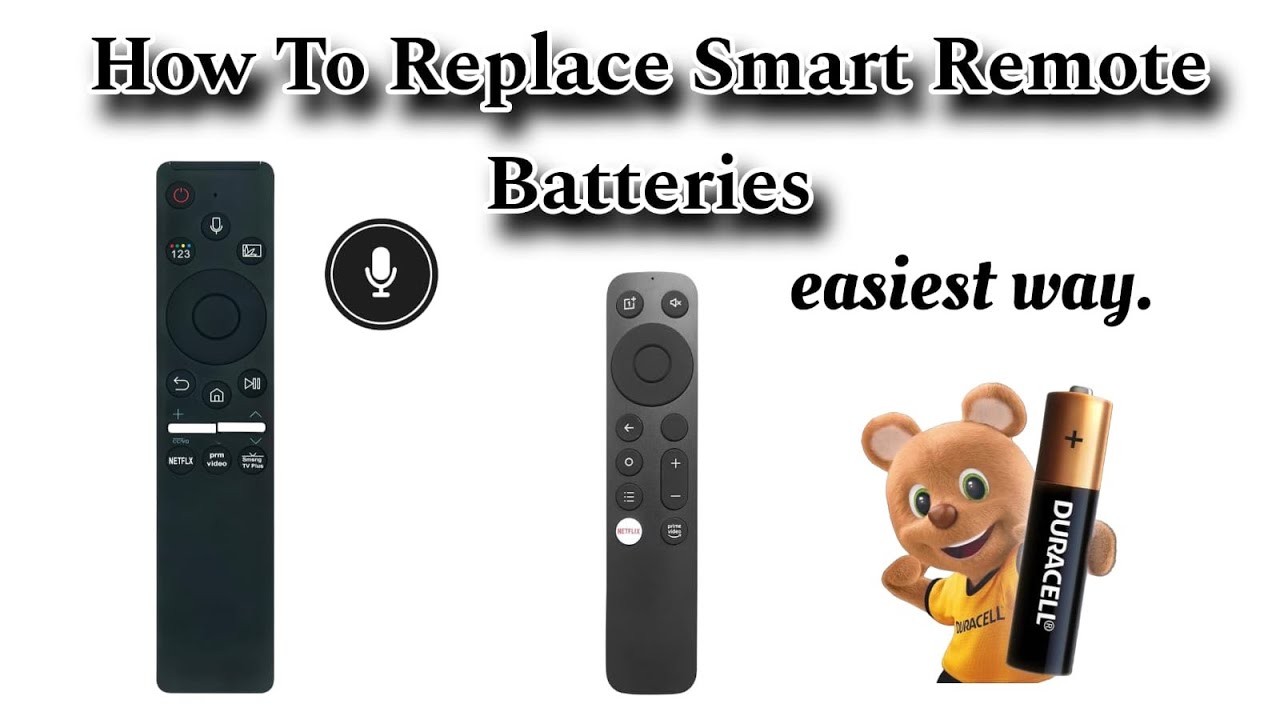 How to replace smart TV remote batteries. Very easiest way. - YouTube