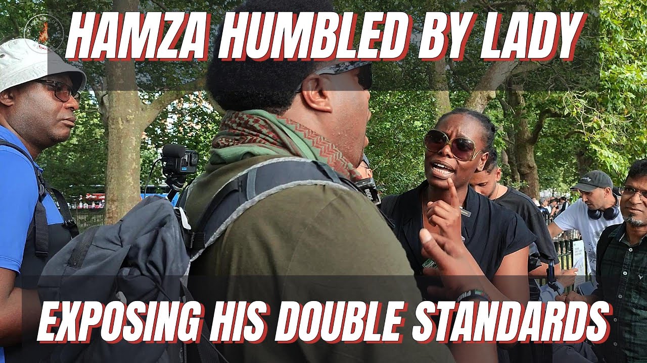 Christian Lady humbles Hamza using his own standards - YouTube