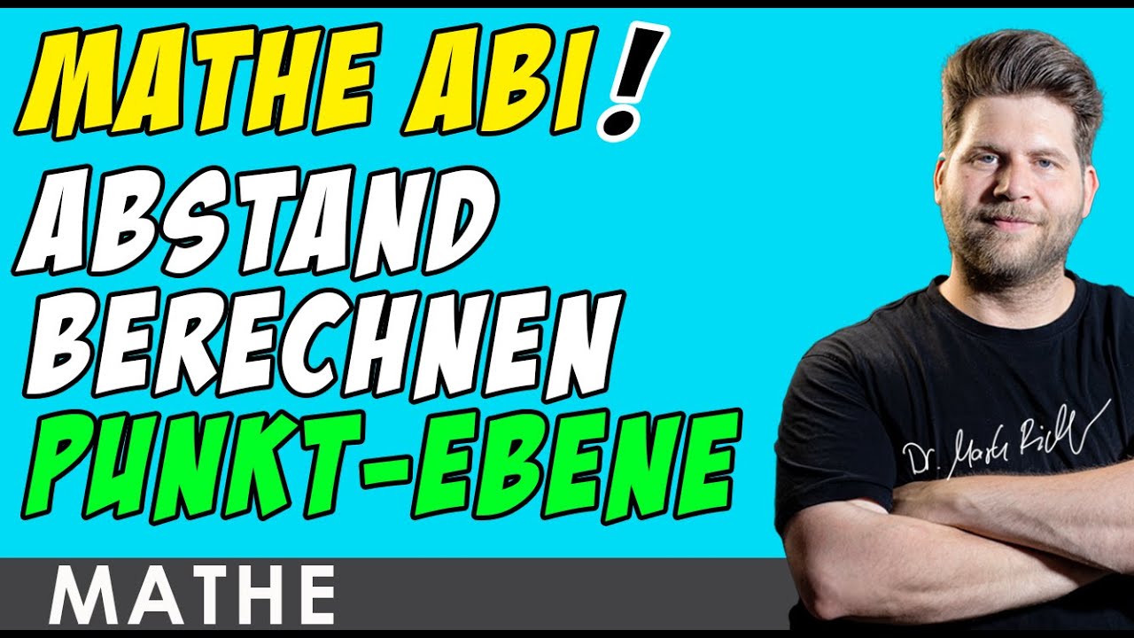 Abstand Ebene Punkt mit HNF | Mathe Abi einfach erklärt mit Beispiel ...