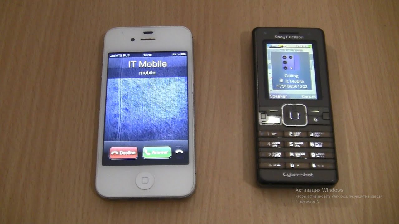 Incoming call&Outgoing call at the Same Time Iphone 4s +Sony Eriicsson ...