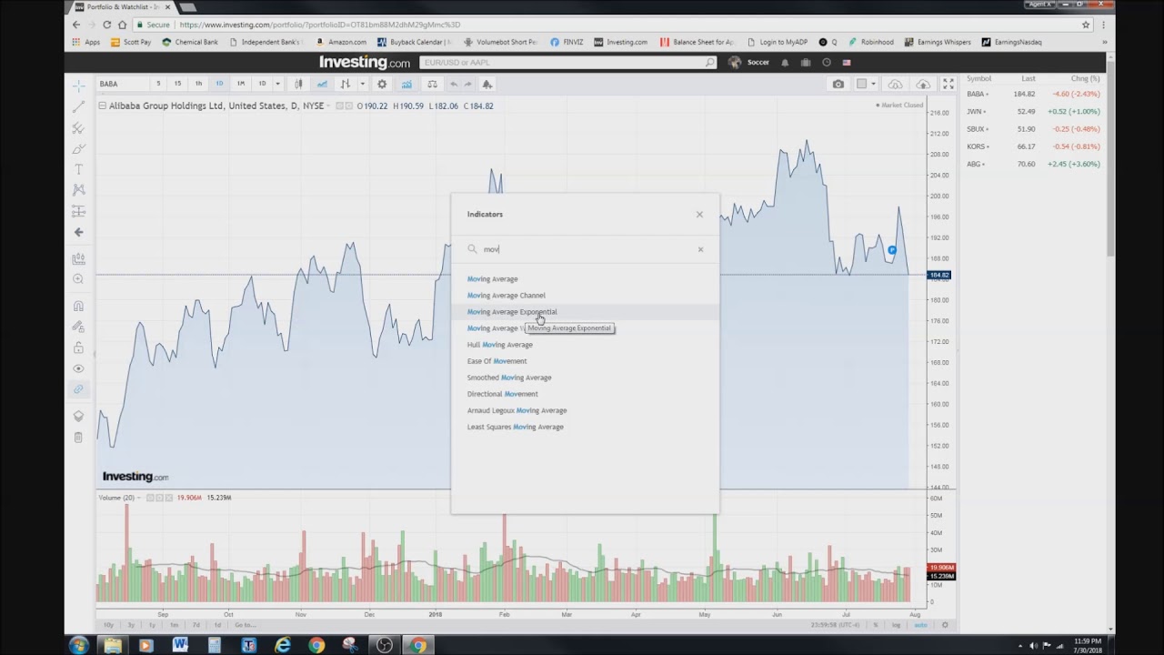 Simple Investing.com setup - YouTube