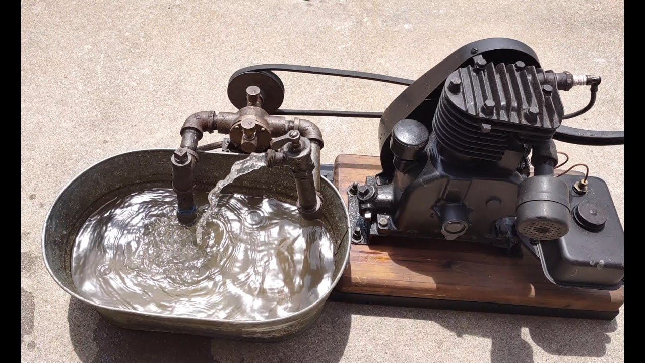 Antique Brass Water Pump - YouTube