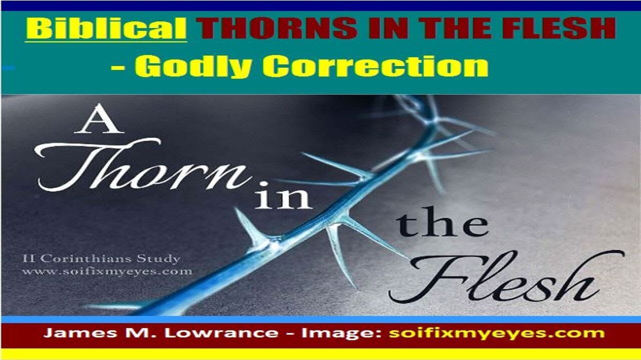 Biblical THORNS IN THE FLESH - Godly Correction #chastisment # ...