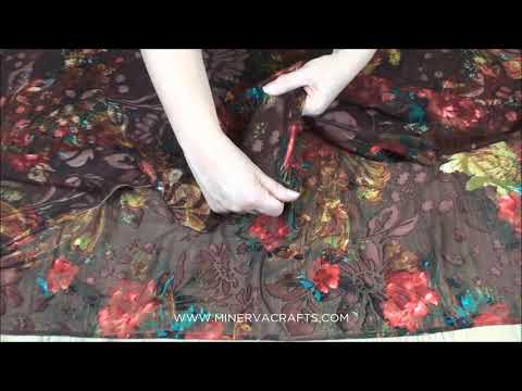 Burn Out Silk Chiffon Fabric