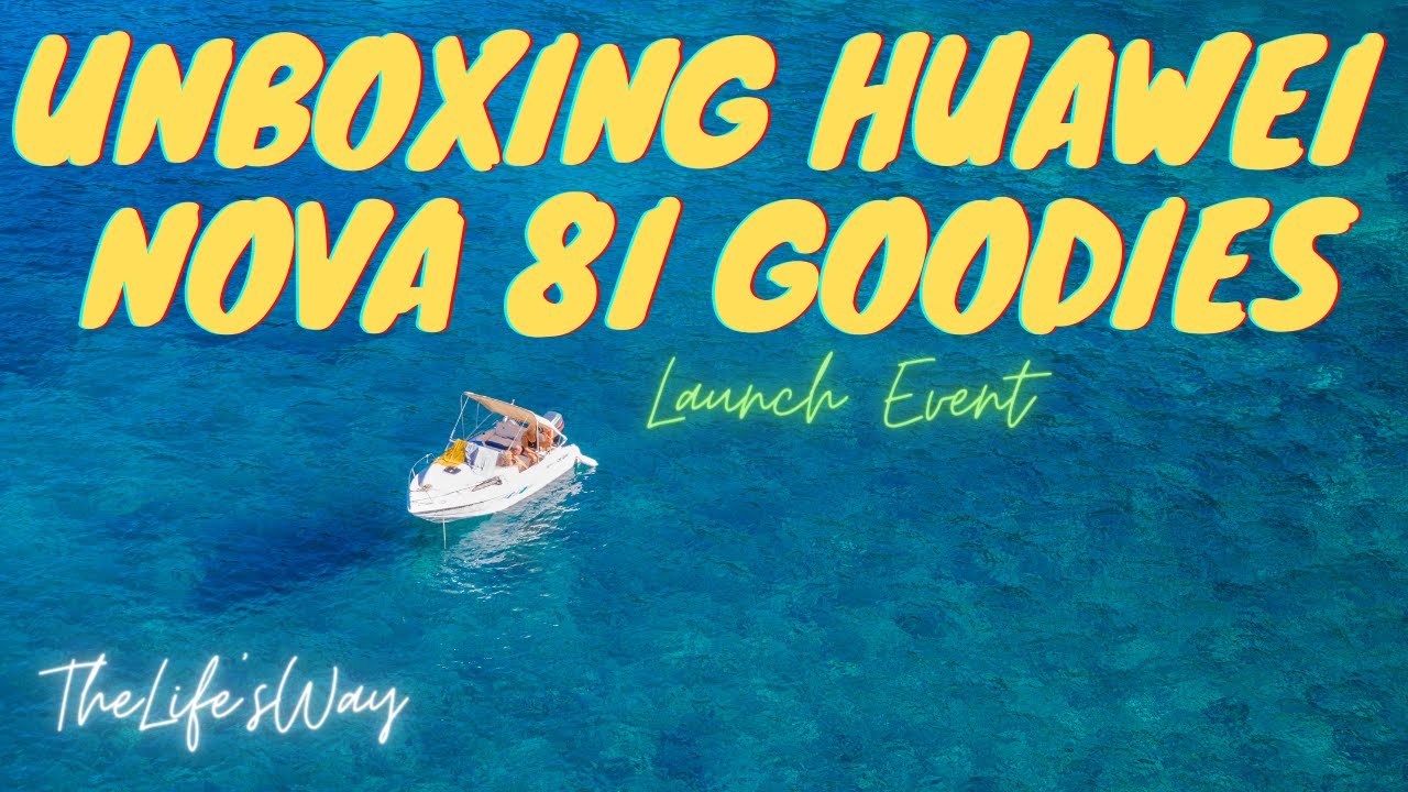 Huawei Nova 8i Launch Goodies - YouTube
