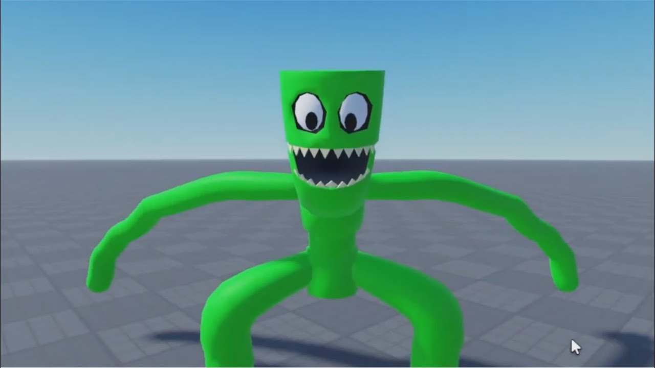 *Test Animation* Green Animatronics Rainbow Friends - YouTube