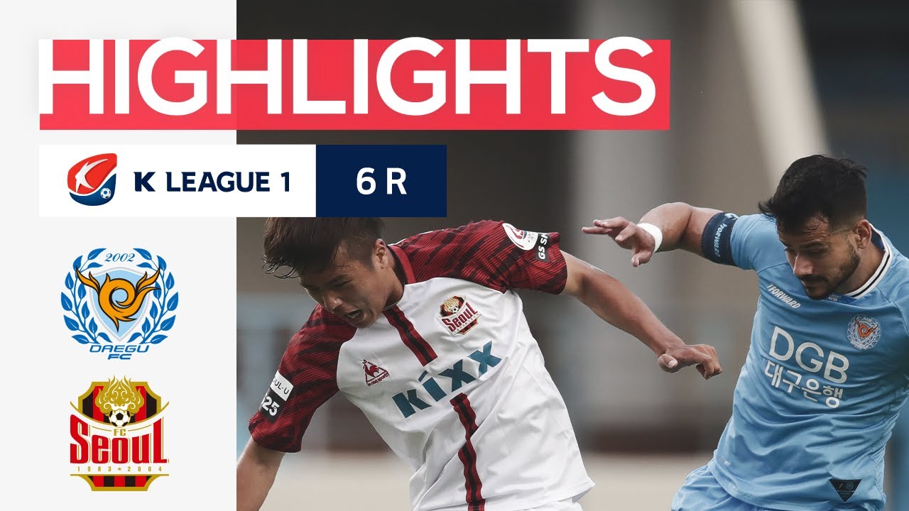 [하나원큐 K리그1] R6 대구 vs 서울 하이라이트 | Daegu vs Seoul Highlights (20.06.14 ...