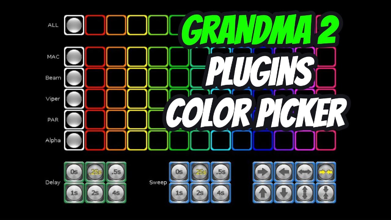 GRANDMA2 PLUGINS COLOR PICKER 2024 - YouTube