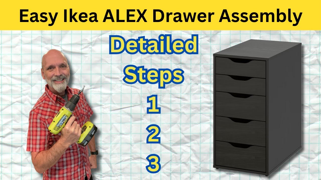 How to Build the IKEA Alex Drawer Unit: Easy Step-by-Step Assembly ...