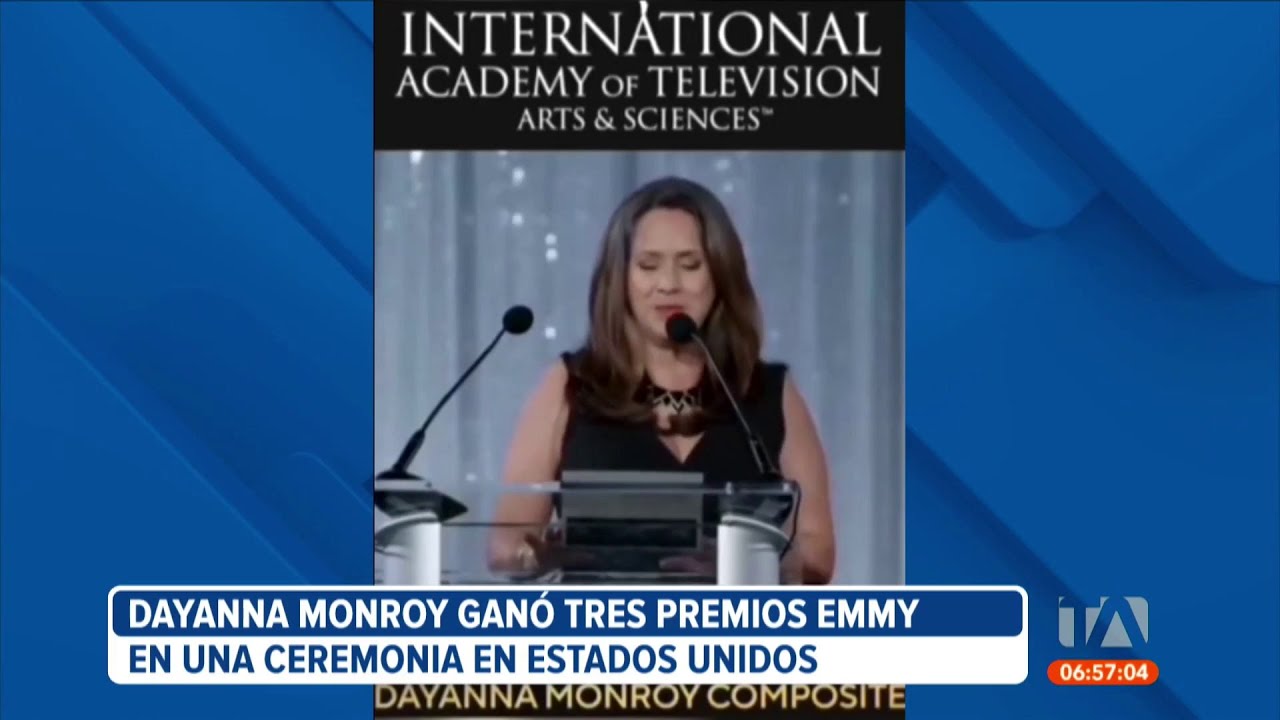 La periodista ecuatoriana Dayanna Monroy ganó 3 premios Emmy en EE.UU ...
