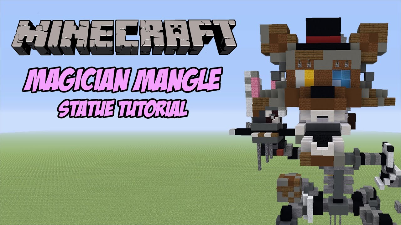 Minecraft Tutorial: Magician Mangle (FNAF AR: Special Delivery) Statue ...