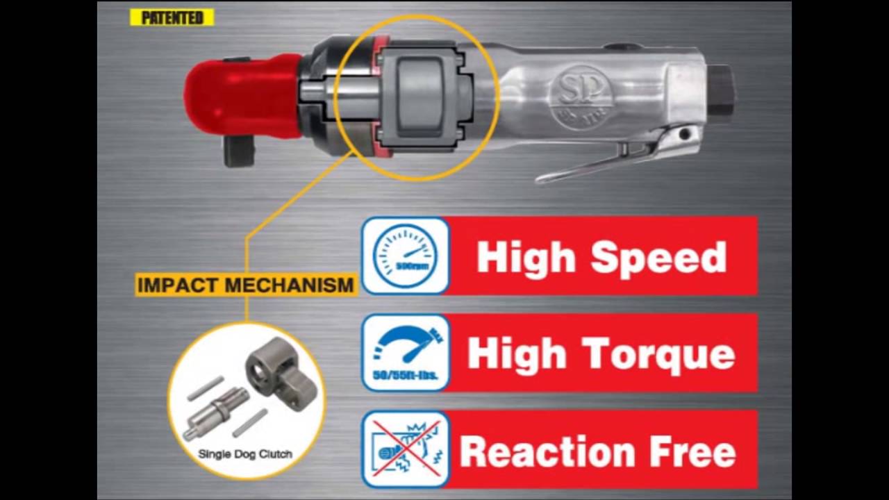 SP-1765 3/8" Air Impact Ratchet Wrench - YouTube