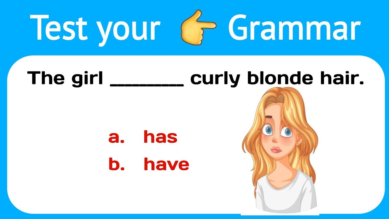 Test Your Grammar | Grammar Challenge |Quiz | Test your English | Has ...