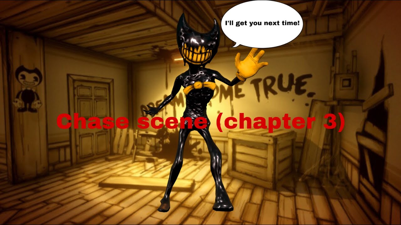 AF Ink Bendy chase scene (chapter 3) (MOBIE EDITION) Bendy and the ink ...