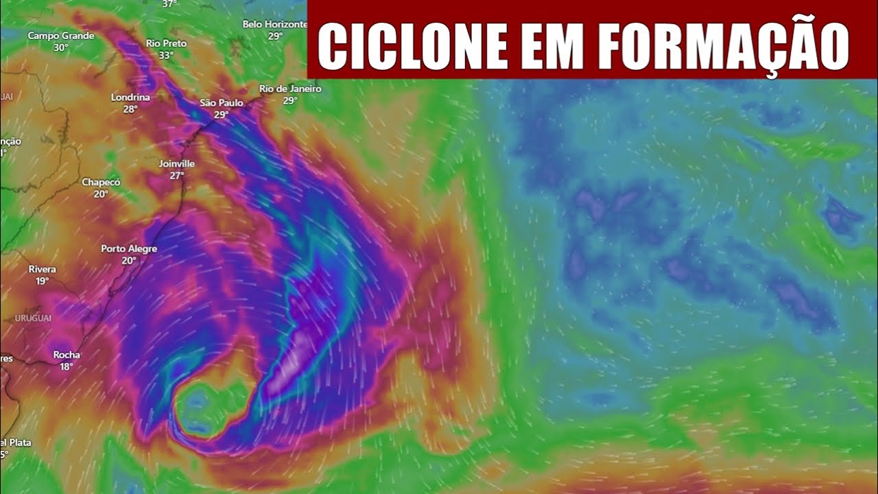 ciclone em formação veja o que a previsão demonstra - YouTube