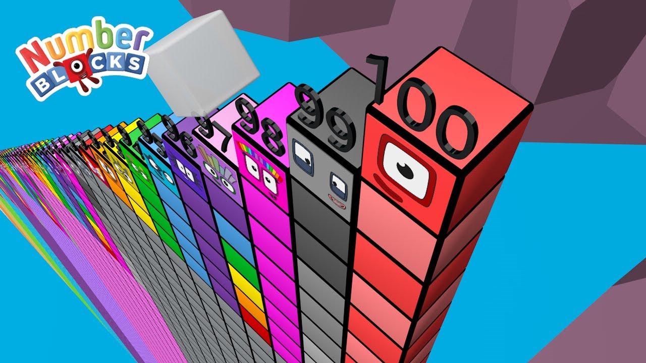 Learn Numbers 1 to 100 with Numberblocks Rolling Blocks Standing Tall ...