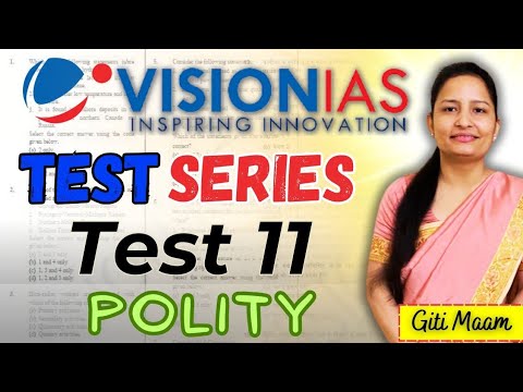 VISION IAS PRELIMS TEST SERIES 2024 | POLITY | Part 1 | I WILL | UPSC ...
