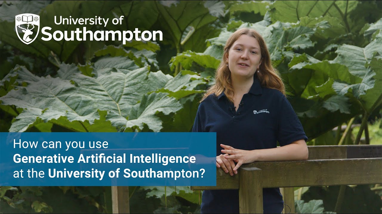 How can you use Generative Artificial Intelligence at the University of Southampton? - YouTube