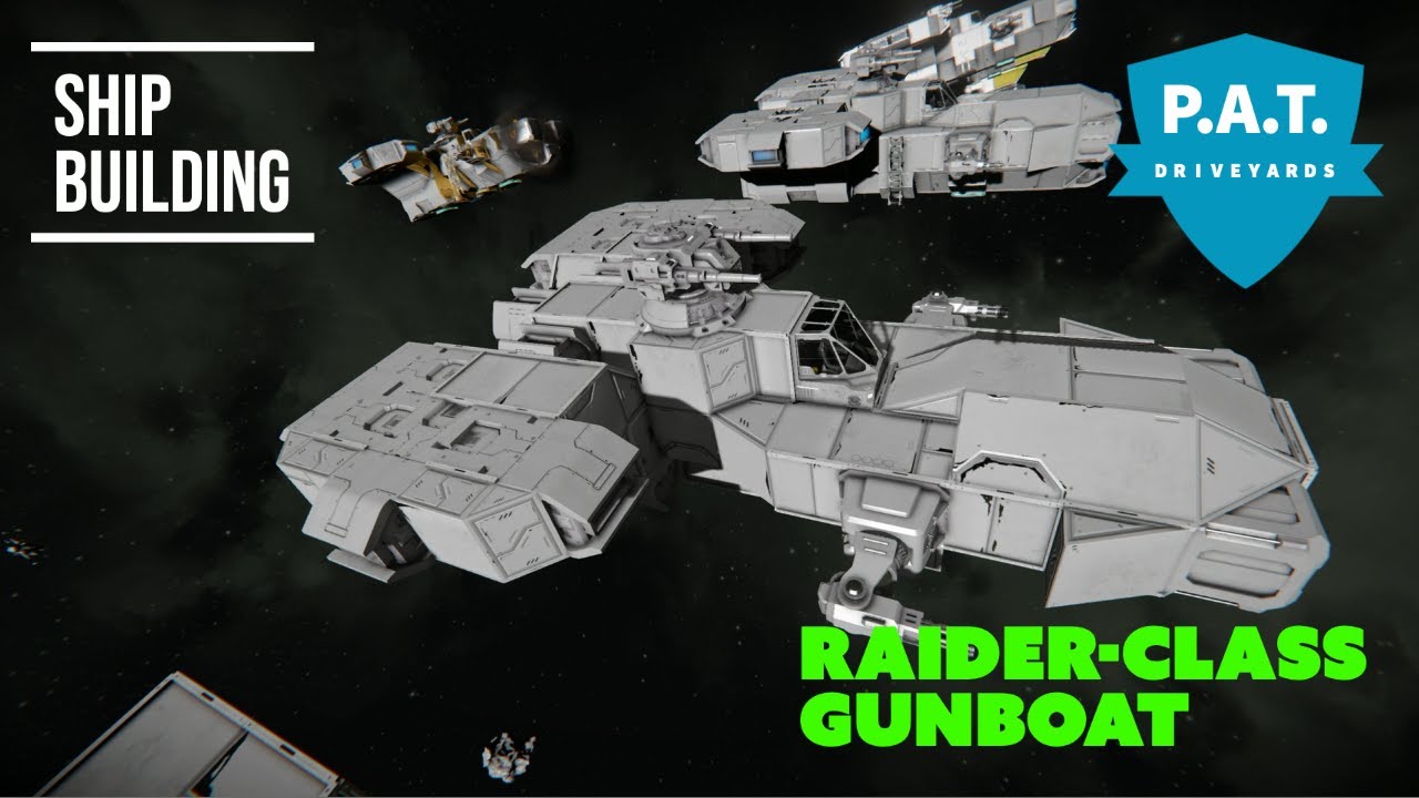 Shipbuilding - Gunboat "Raider" | Space Engineers - YouTube