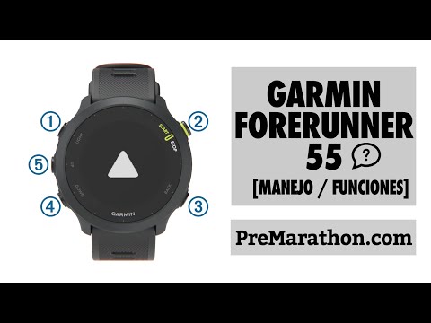 Garmin Forerunner 55 [y otros Forerunner]: manejo, configuración básica y funciones de entrenamiento