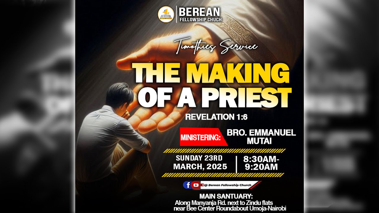 THE MAKING OF A PRIEST || BRO. EMMANUEL MUTAI || 23.03.2025 - YouTube