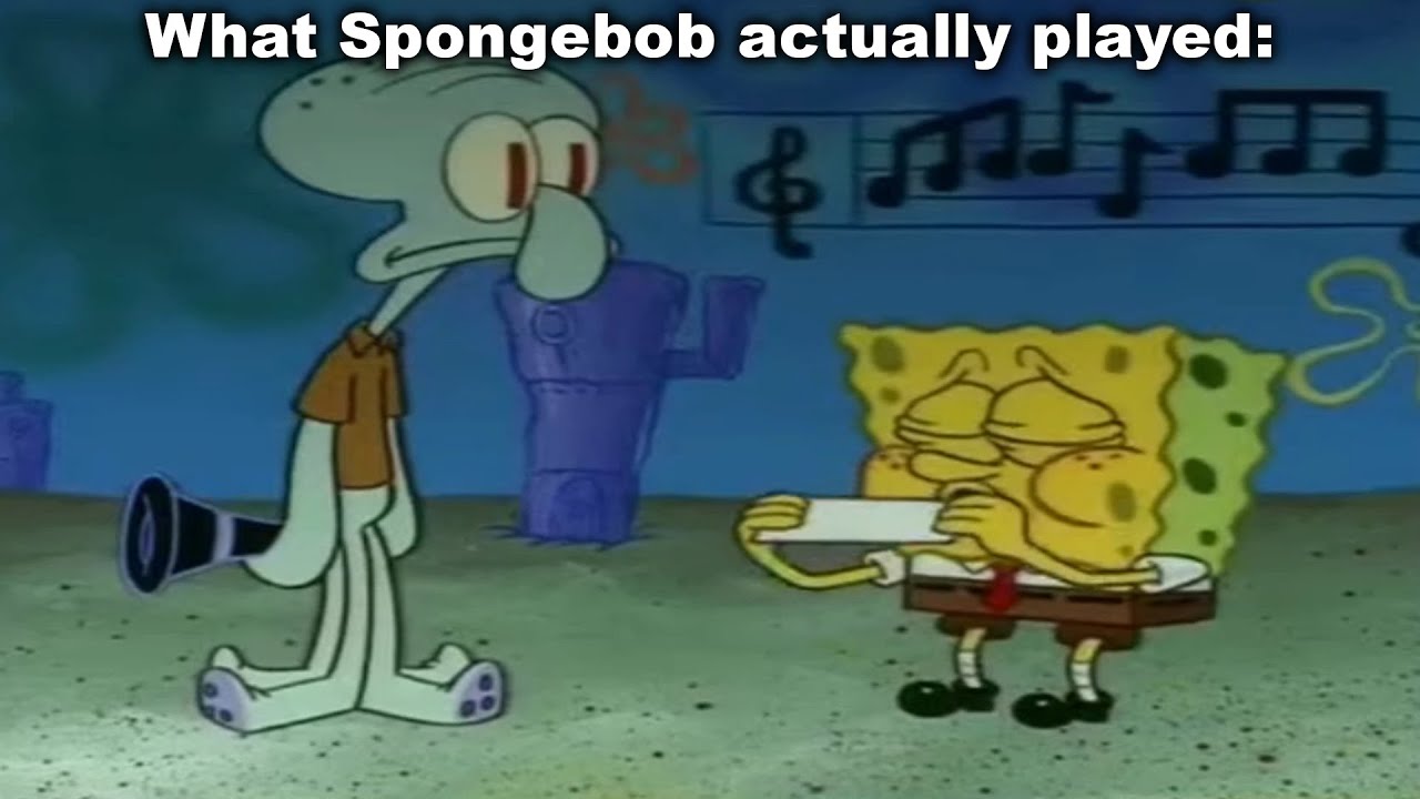 Music is never Animated Correctly... (Spongebob plays Paper) - YouTube