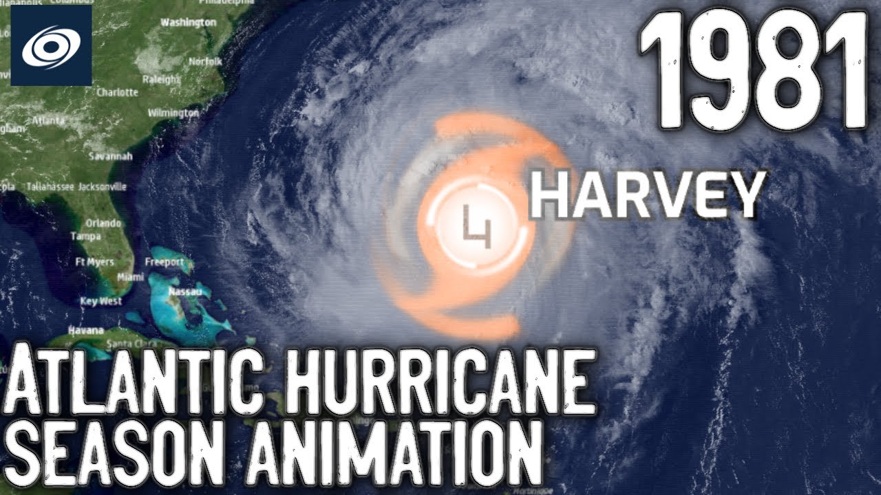 1981 Atlantic Hurricane Season Animation - YouTube
