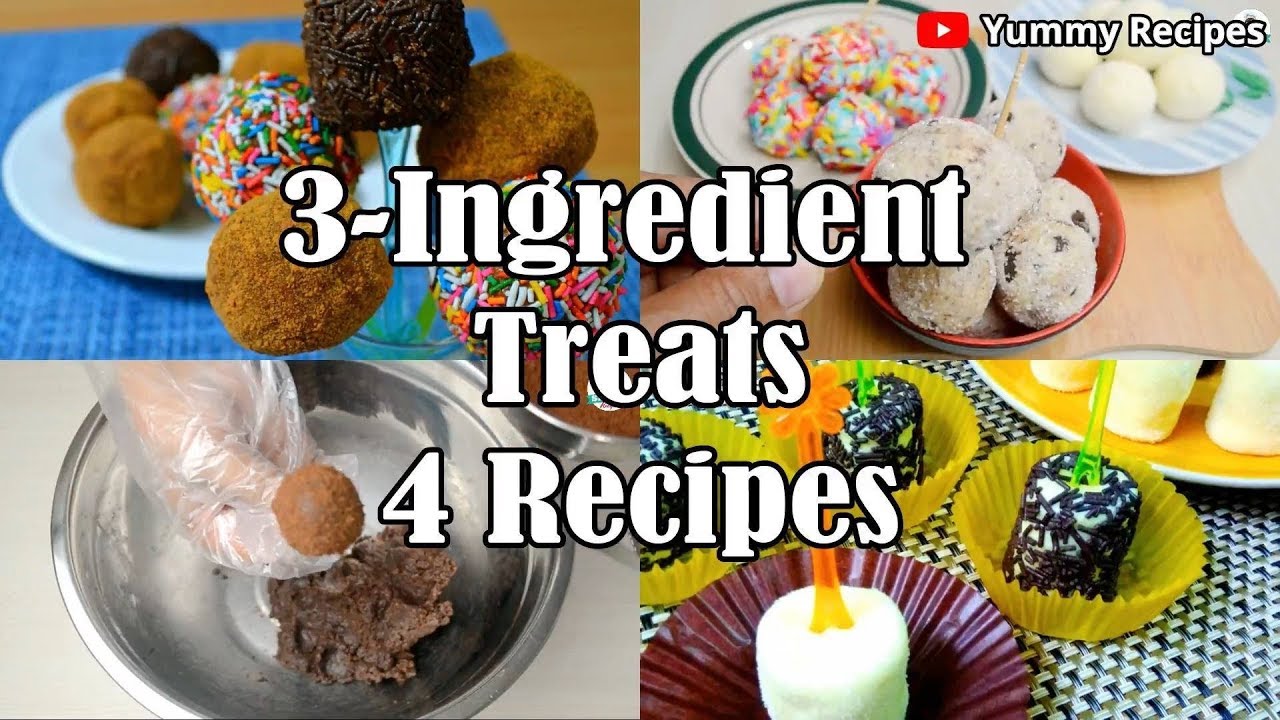 4 Easy 3-Ingredient Treats - YouTube