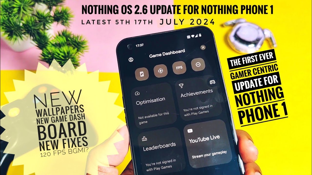 Nothing OS 2.6 new update for nothing phone 1 with new features. - YouTube