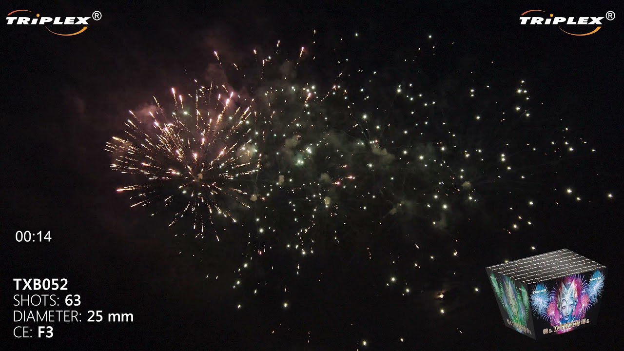 FAJERWERKI TXB052 INTENSE V TRIPLEX FIREWORKS - YouTube