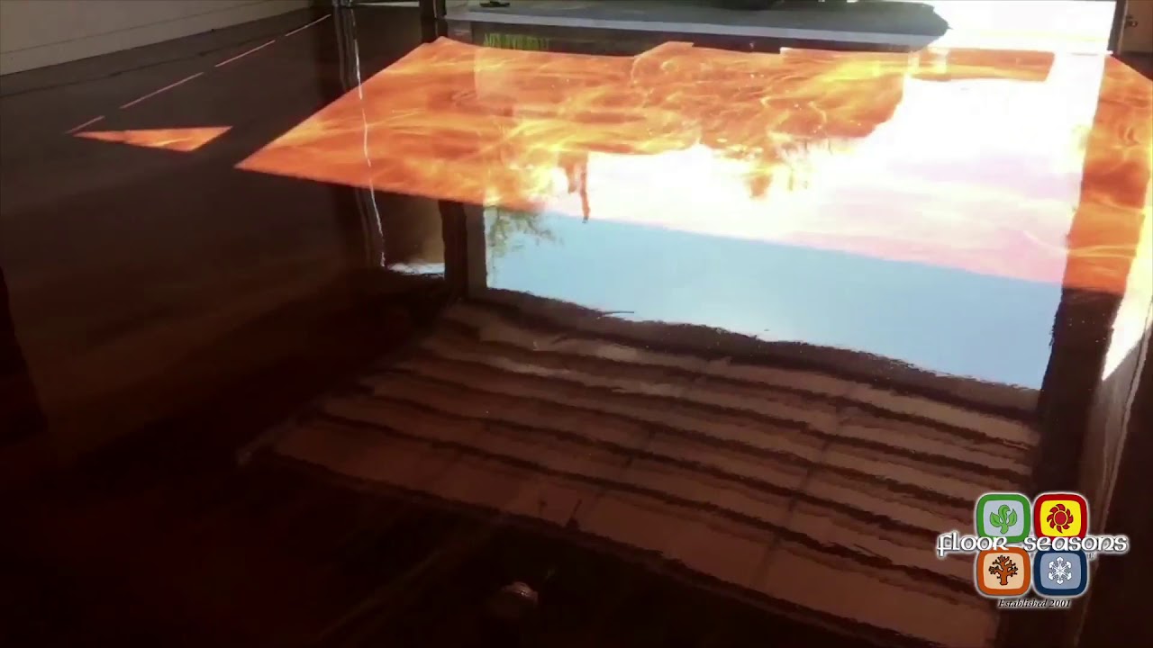 Copper Colored Epoxy Finish - YouTube
